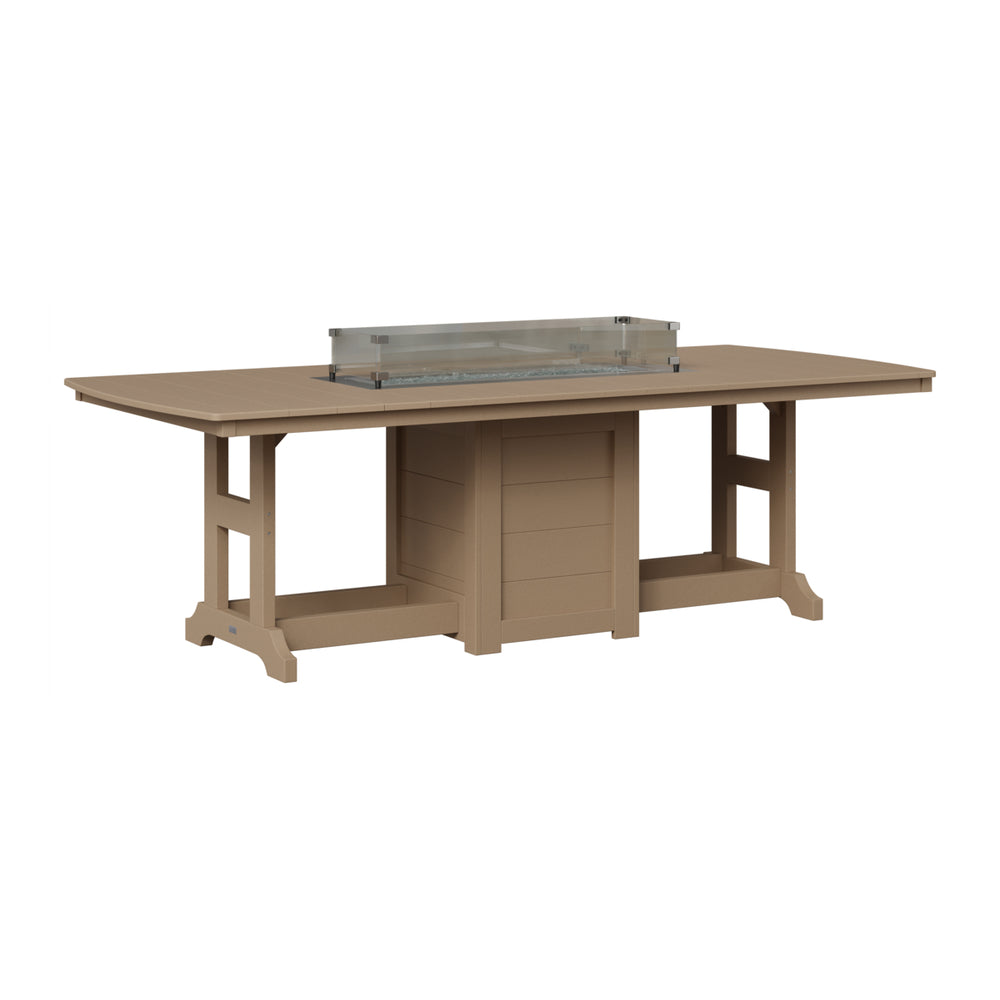Berlin Gardens Garden Classic 44" x 96" Rectangular Fire Dining Table ...