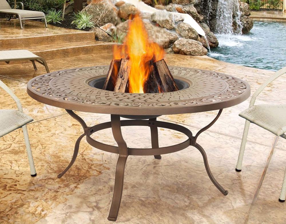 Florence Wood Burning Fire Table