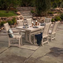 Vineyard 7-Piece Farmhouse Dining Set - Seats 6 PWS340-1 by POLYWOOD
